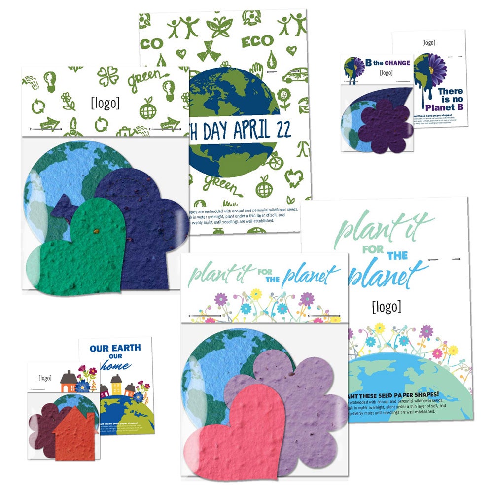 Earth Day Plantable Pocket Garden | USA Made | Eco Promotional Products